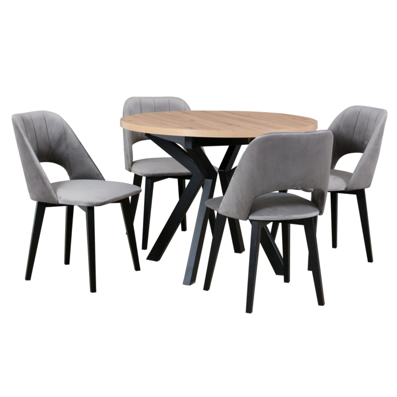 Valgomojo komplektas [Monti4 kėdės + Stalas Ikon8] | Balduperlai.lt